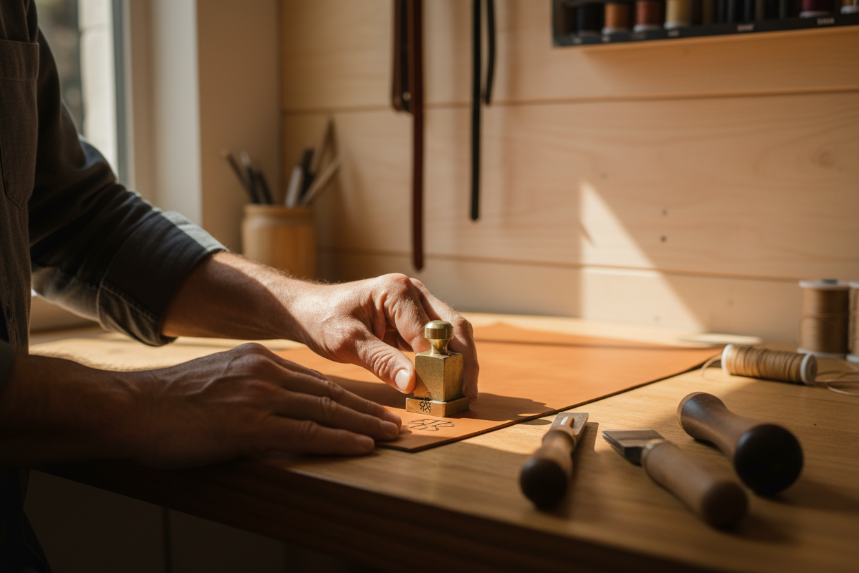 How to Personalize a Leather Book Cover: Engraving, Stamping & Design ...